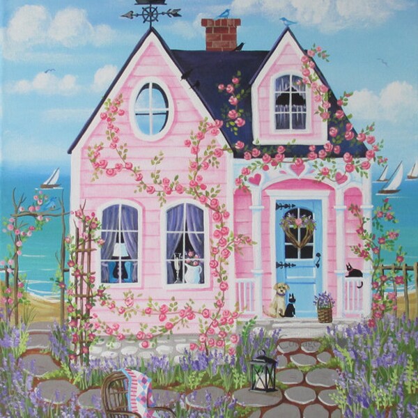 Folk Art Roses - Etsy