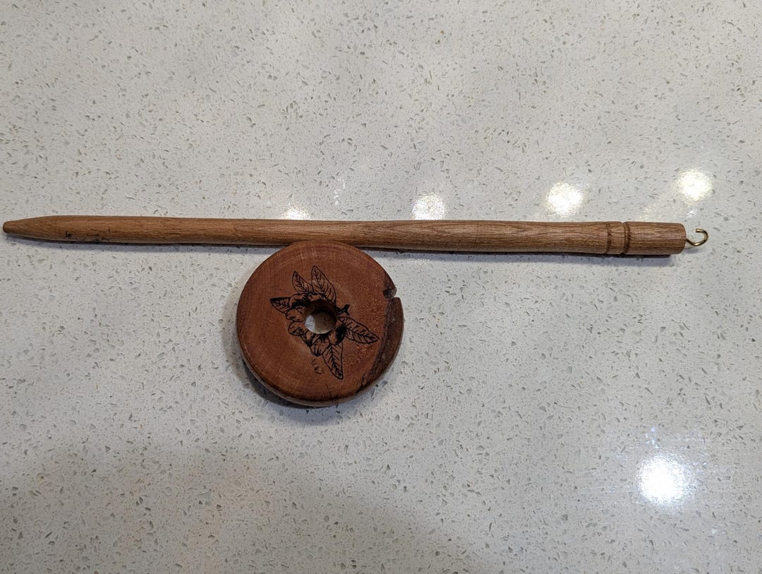 Hand Crafted Drop Spindle - Natural Wood - Etsy