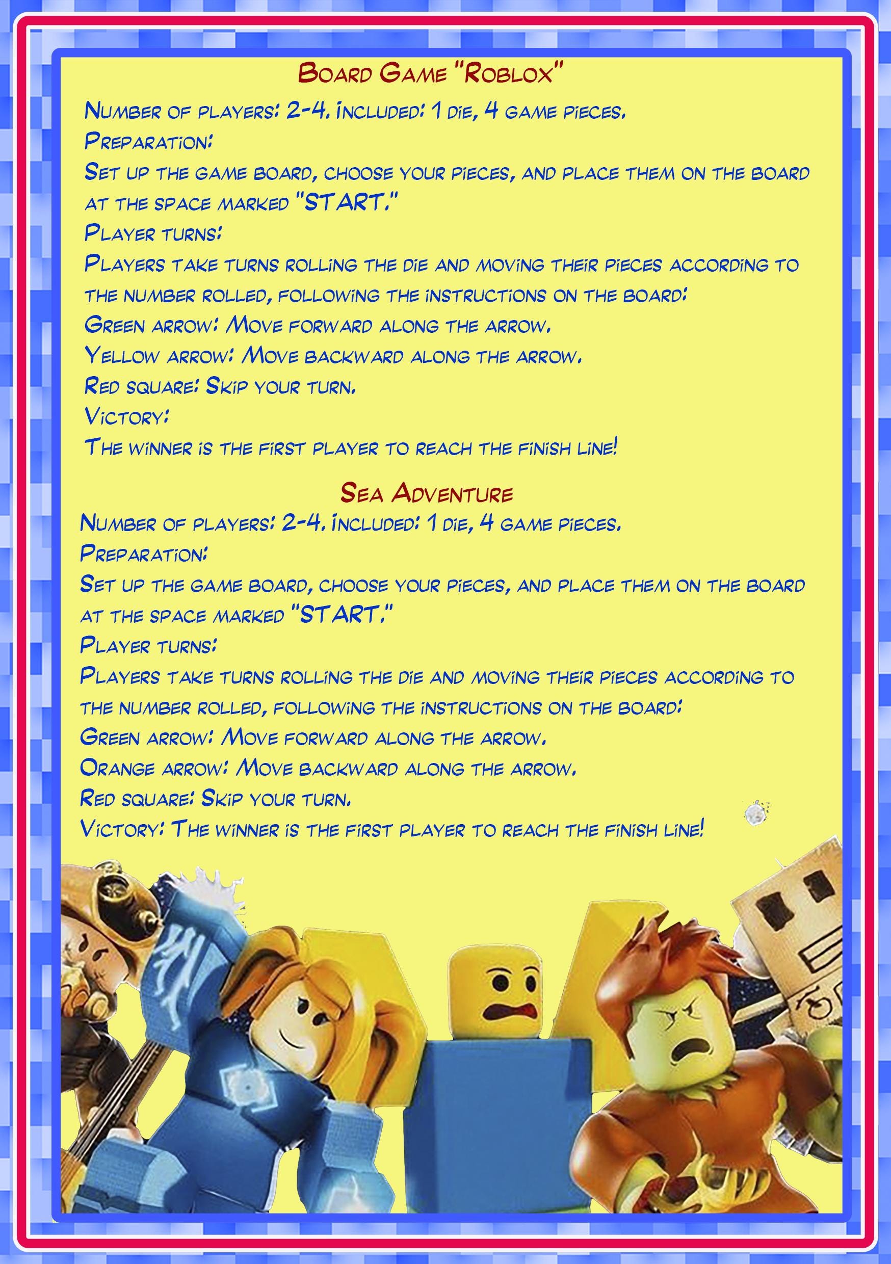 Roblox Activity Book – DIGITAL DOWNLOAD – Printable Roblox Games for ...