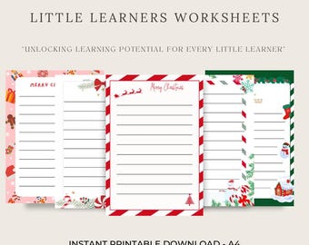 Father Christmas Letter Writing Paper Christmas Border Paper Santa ...