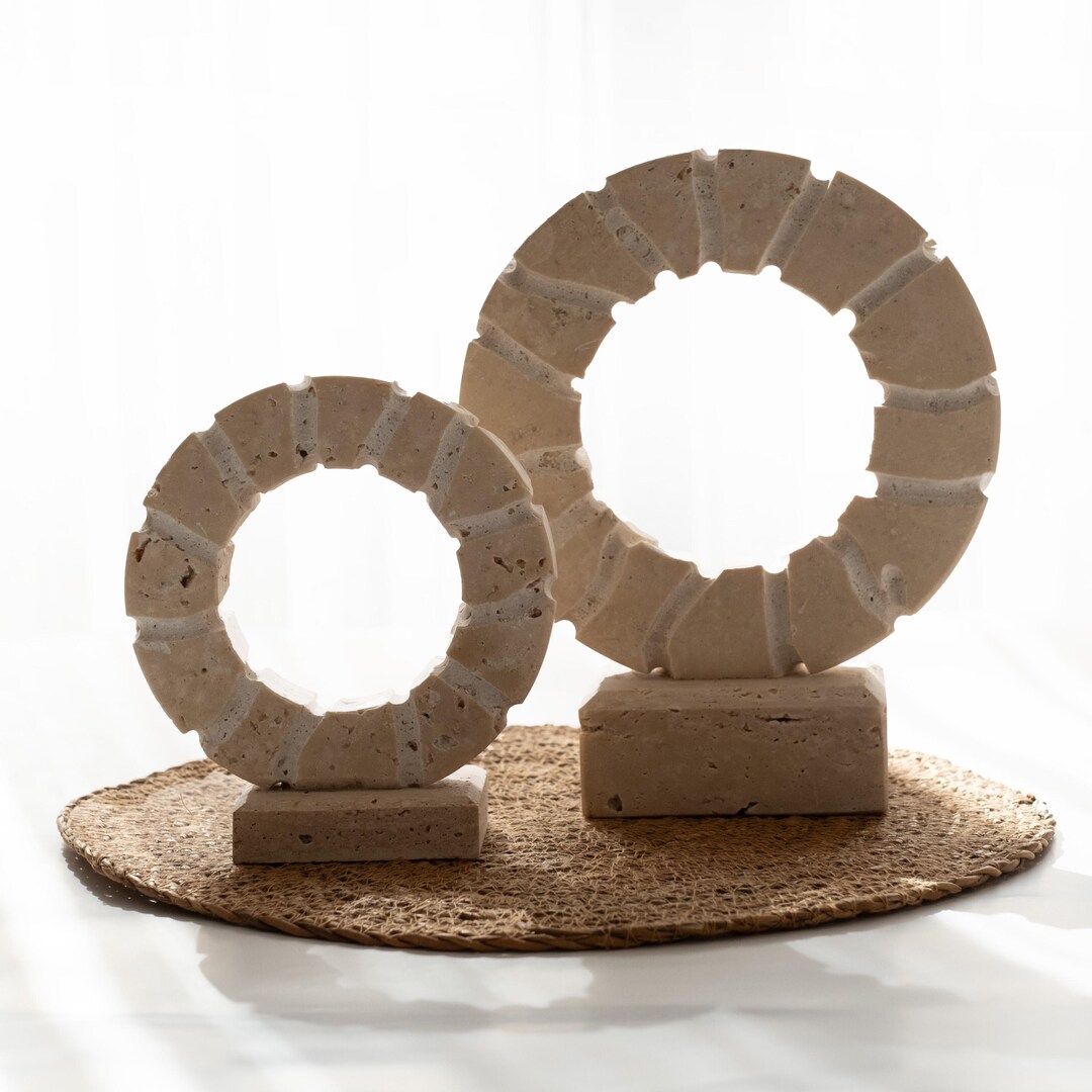 Calida Handcrafted Antique Decorative Travertine Rings - Etsy