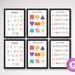 Ultimate Kids Learning Poster Bundle Alphabet, Numbers, Shapes, Colors ...