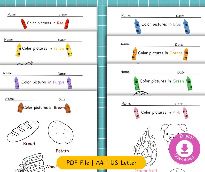 Kids Coloring Worksheets Creative Printable Activity for Toddlers ...