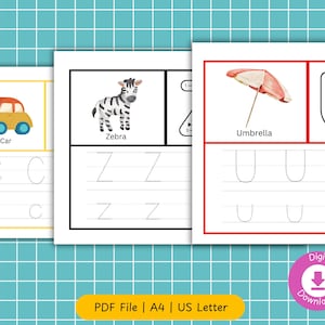 Printable Alphabet Tracing Worksheet for Kids Fun & Educational ABC ...