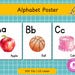 Alphabet Poster for Kids Educational ABC Chart for Preschool ...