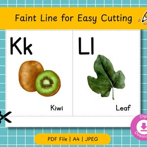 Alphabet Poster for Kids Educational ABC Chart for Preschool ...