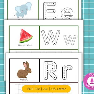 Printable Alphabet Tracing Worksheet for Kids Fun & Educational ABC ...