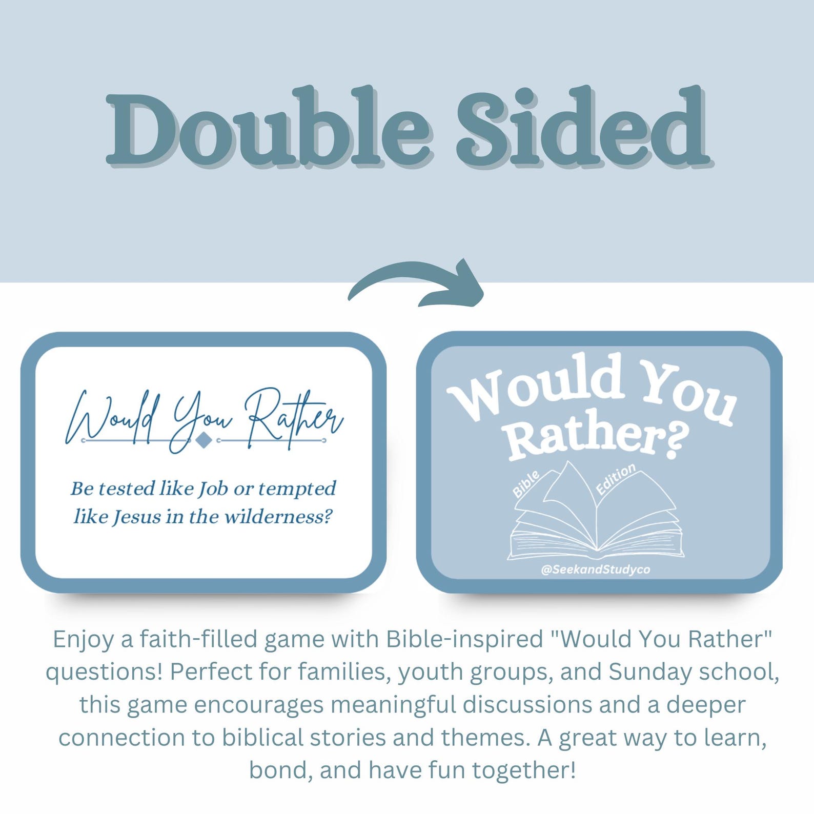 Bible Would You Rather Card Game Printable | Christian Family Game for ...