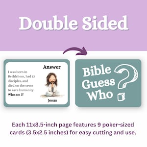 Bible Game, Bible Guess Who, Christian Faith, Bible Game for Kids ...