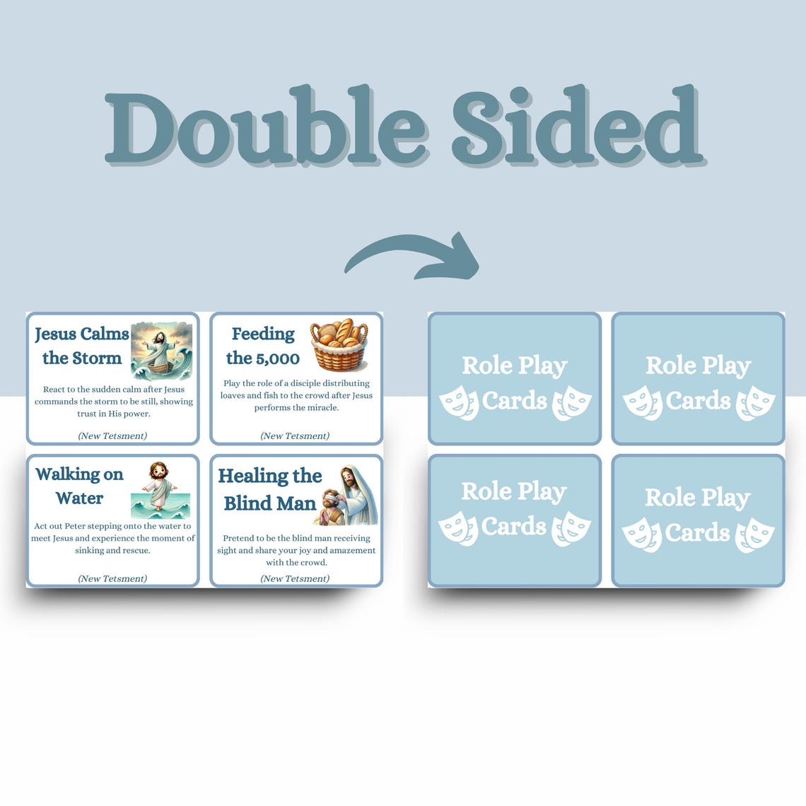 Bible Role Play Card Game - Fun Christian Activity for Kids & Families ...