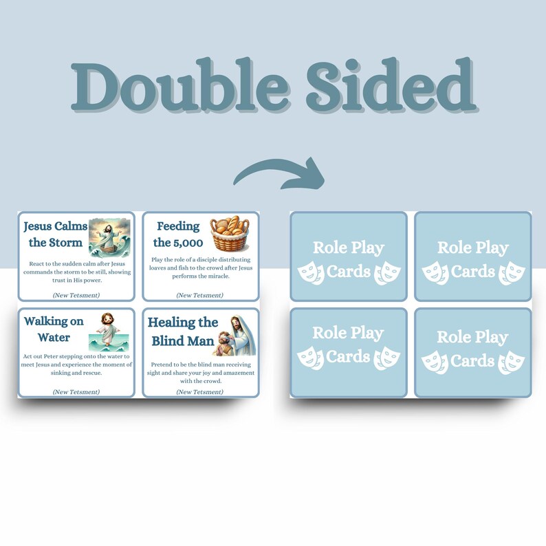 Bible Role Play Card Game - Fun Christian Activity for Kids & Families ...