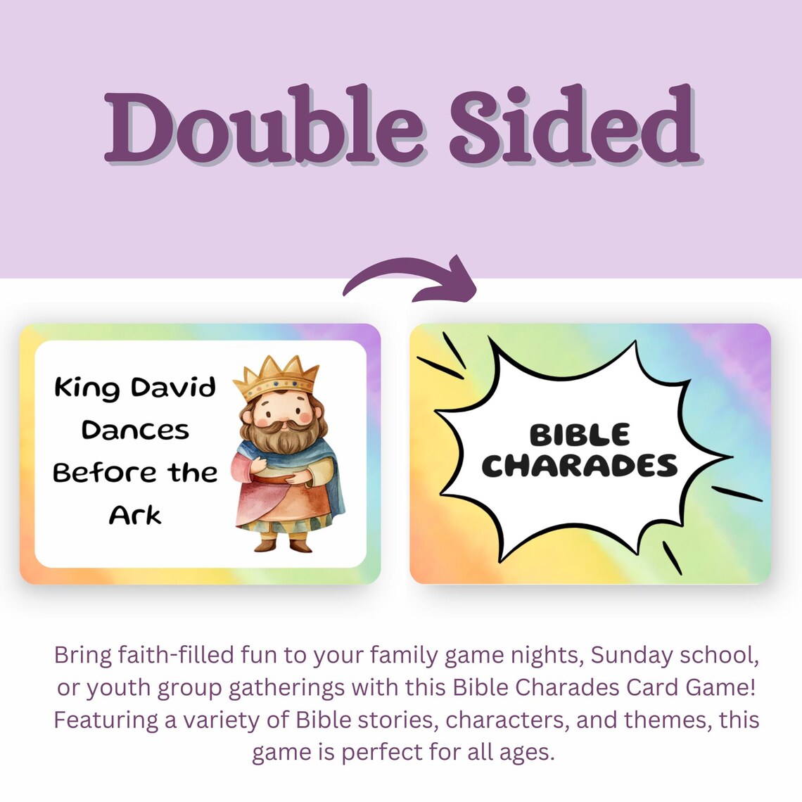 Bible Game, Bible Charades Card Game, Christian Faith, Christian Game ...