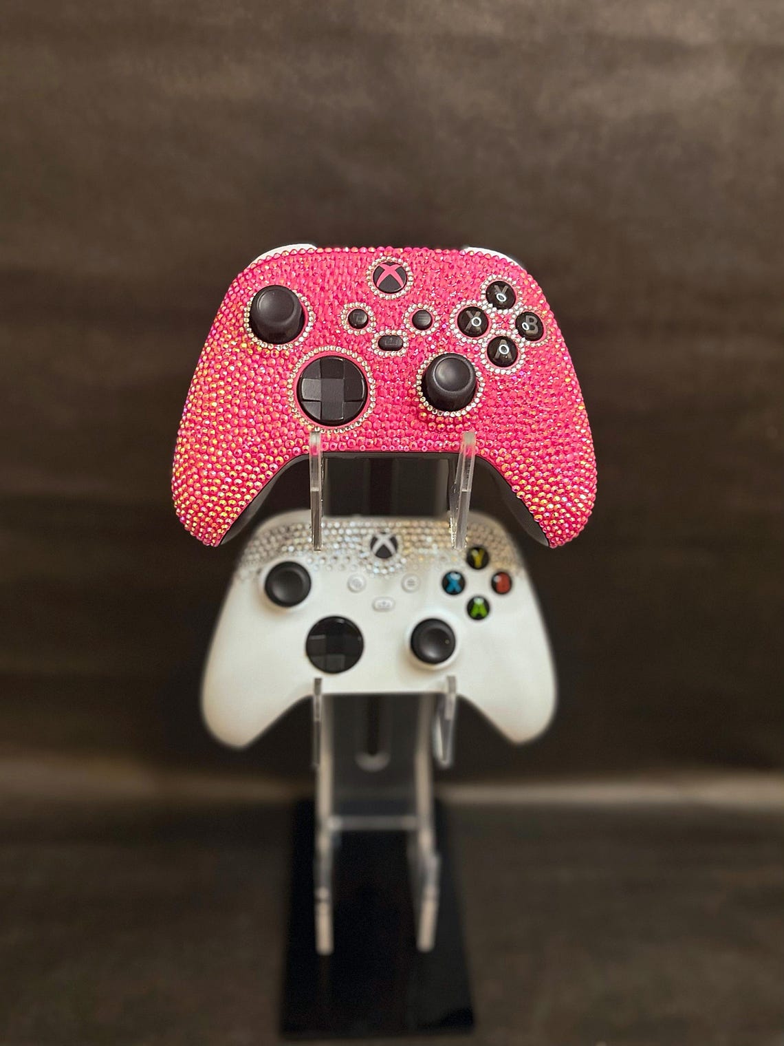 Custom Bedazzled Gaming Controllers Rhinestone Decor Personalized ...
