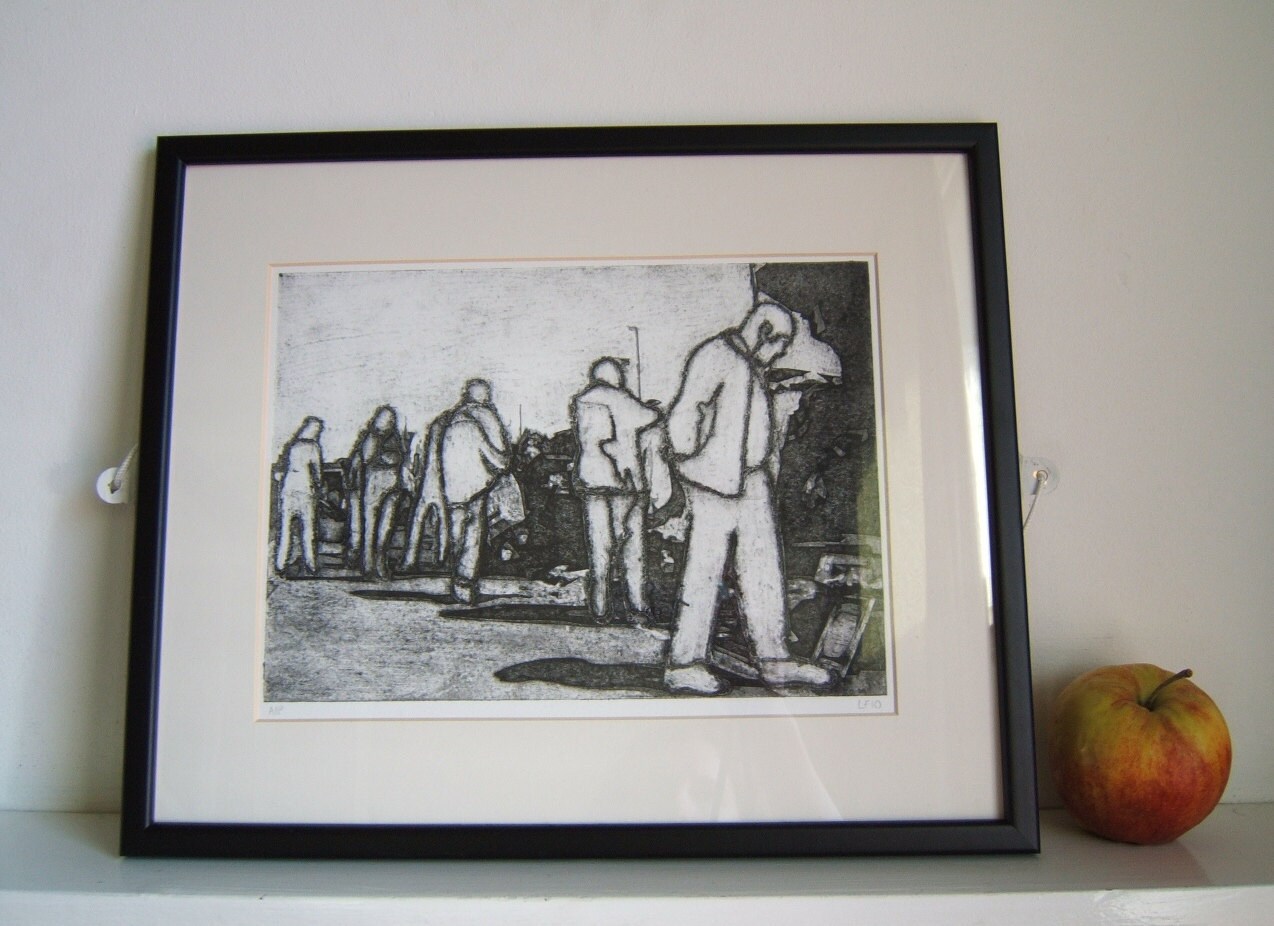 Car Boot (original Collagraph Hand Pulled Artist Print) - Etsy