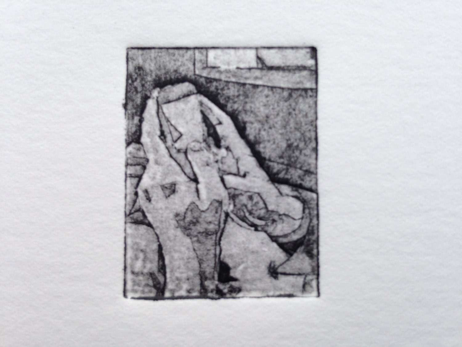 Hands II (original Collagraph Hand Pulled Artist Mini Print) - Etsy