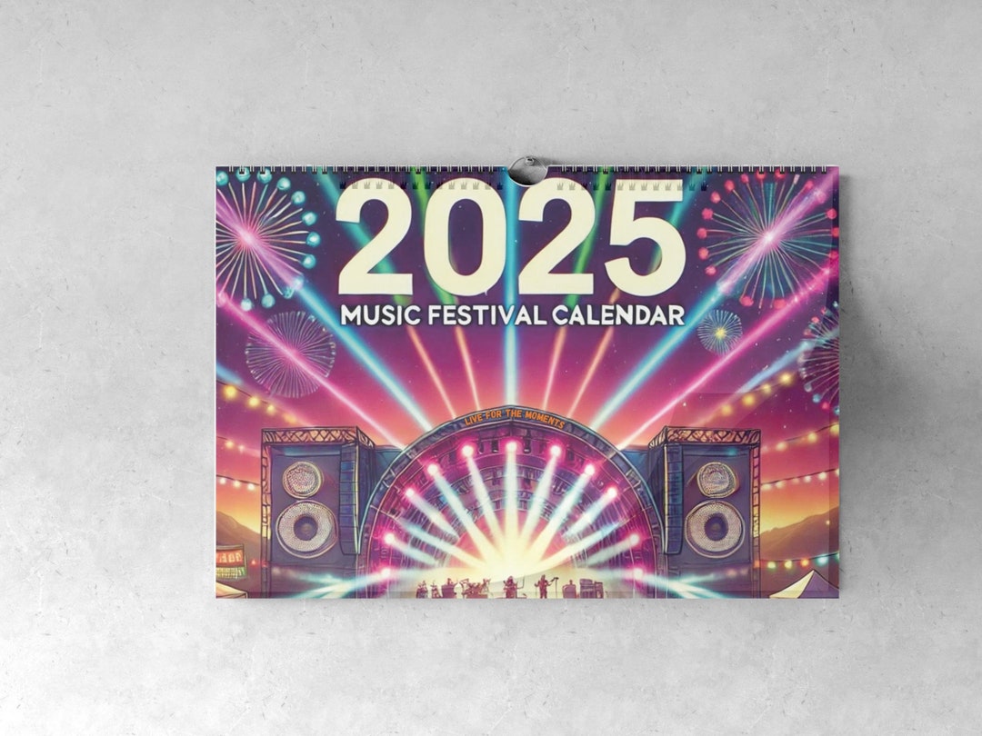 2025 Music Festival Wall Calendar - Etsy UK