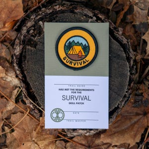 Survival Skill Patch | 2" Embroidered Iron-on Merit Badge for D&D RPG ...