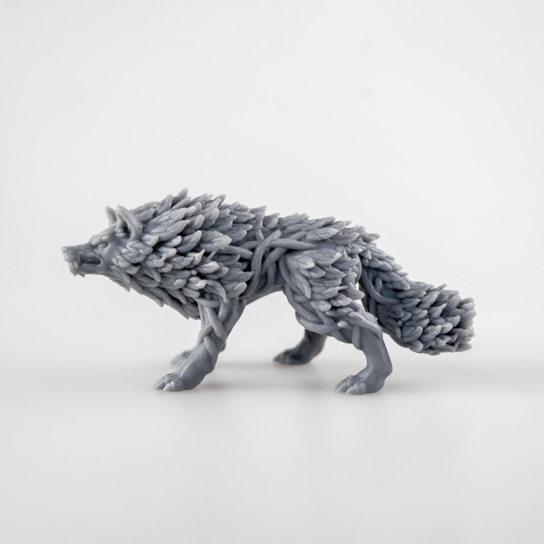 Vinefang Howler | Dnd Miniature for a Large Dire Wolf Made of Vines and ...