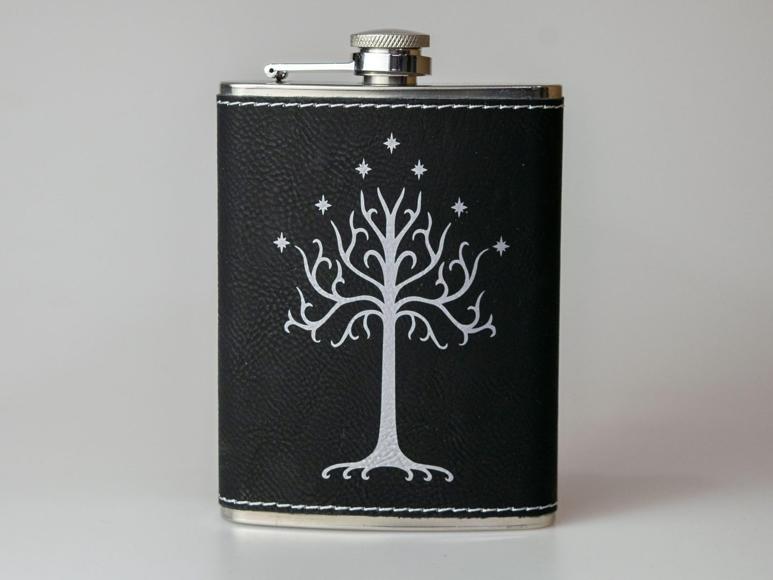 Tree of Gondor | 8oz Steel Hip Flask | LOTR Gift Straight From Middle ...