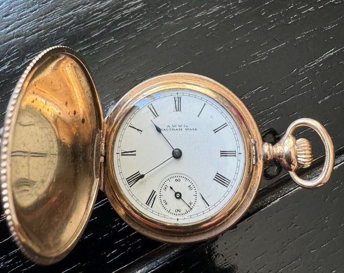 Waltham, 14k Full Plate, Pocket Watch, Jewel Material Ruby, 1857 Model ...