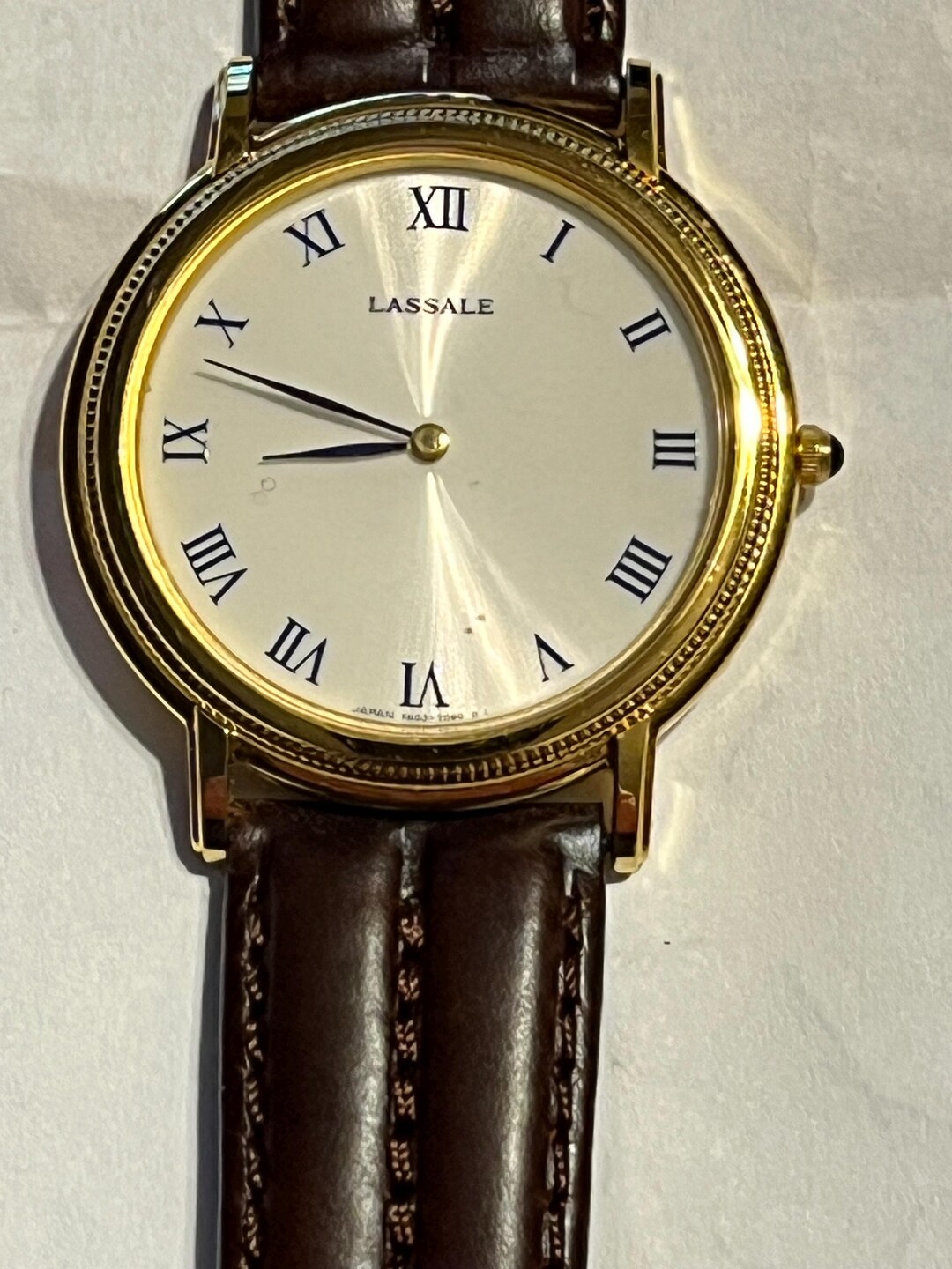 LASSALE Seiko Watch 36 Mm New Running, Blue Roman Numbers on Dial, Blue ...