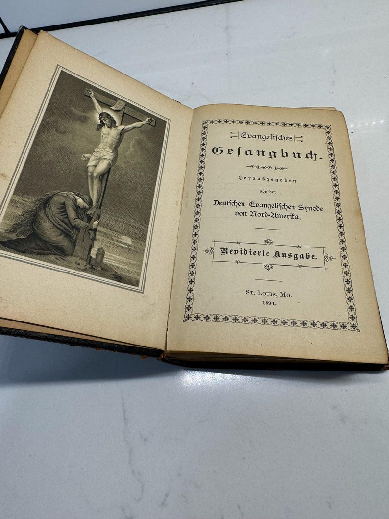 Church Hymn Book German 1895 Lutheran Augsburg Confession Concordia ...