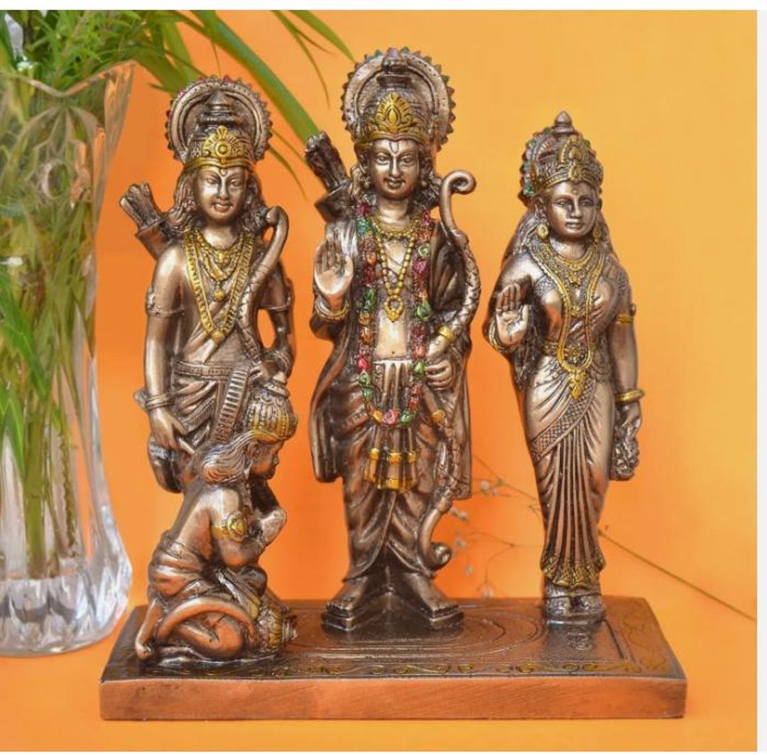 Lord Ram Darbar Statue Hindu God Ram Family Sculpture Handcrafted Ram ...