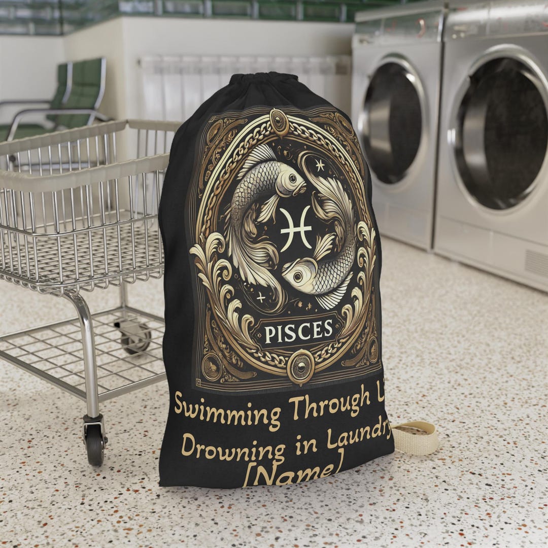 Personalized Pisces Laundry Bag: Zodiac Astrologer Gift - Etsy