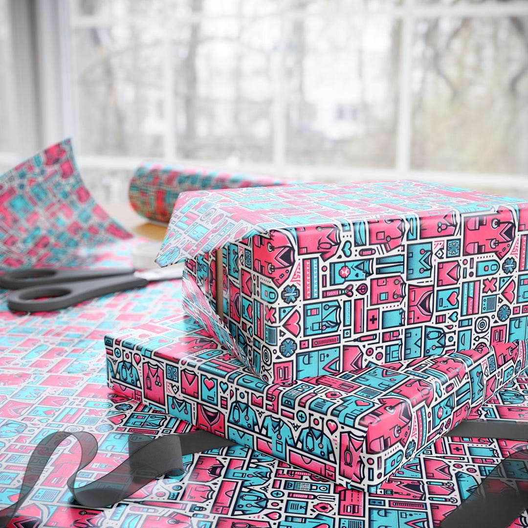 Medical Scrubs Gift Wrap Papers, Healthcare Wrapping Paper for Doctors ...