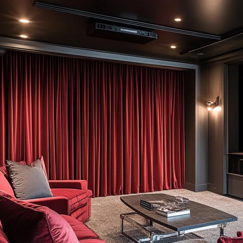 Dark Red Blackout Curtains - Etsy