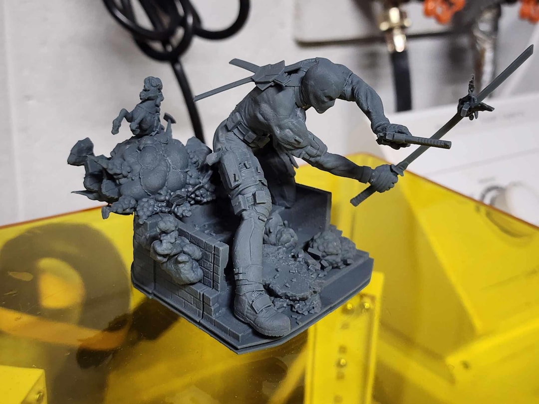 Deadpool Resin Statue Kit, 3D Printed DIY Fanart (WICKED) - Etsy
