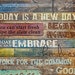 Today is A New Day,inspirational Wall Decor,12w X 24h, Wooden Art ...