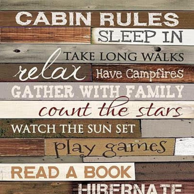 Cabin Rules - Etsy