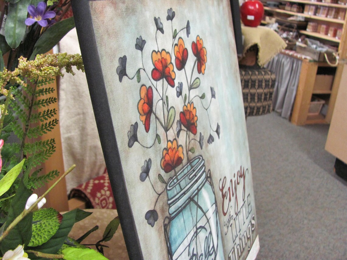 Mason Jar Wall Artkitchen Decorball Mason Jarenjoy the - Etsy