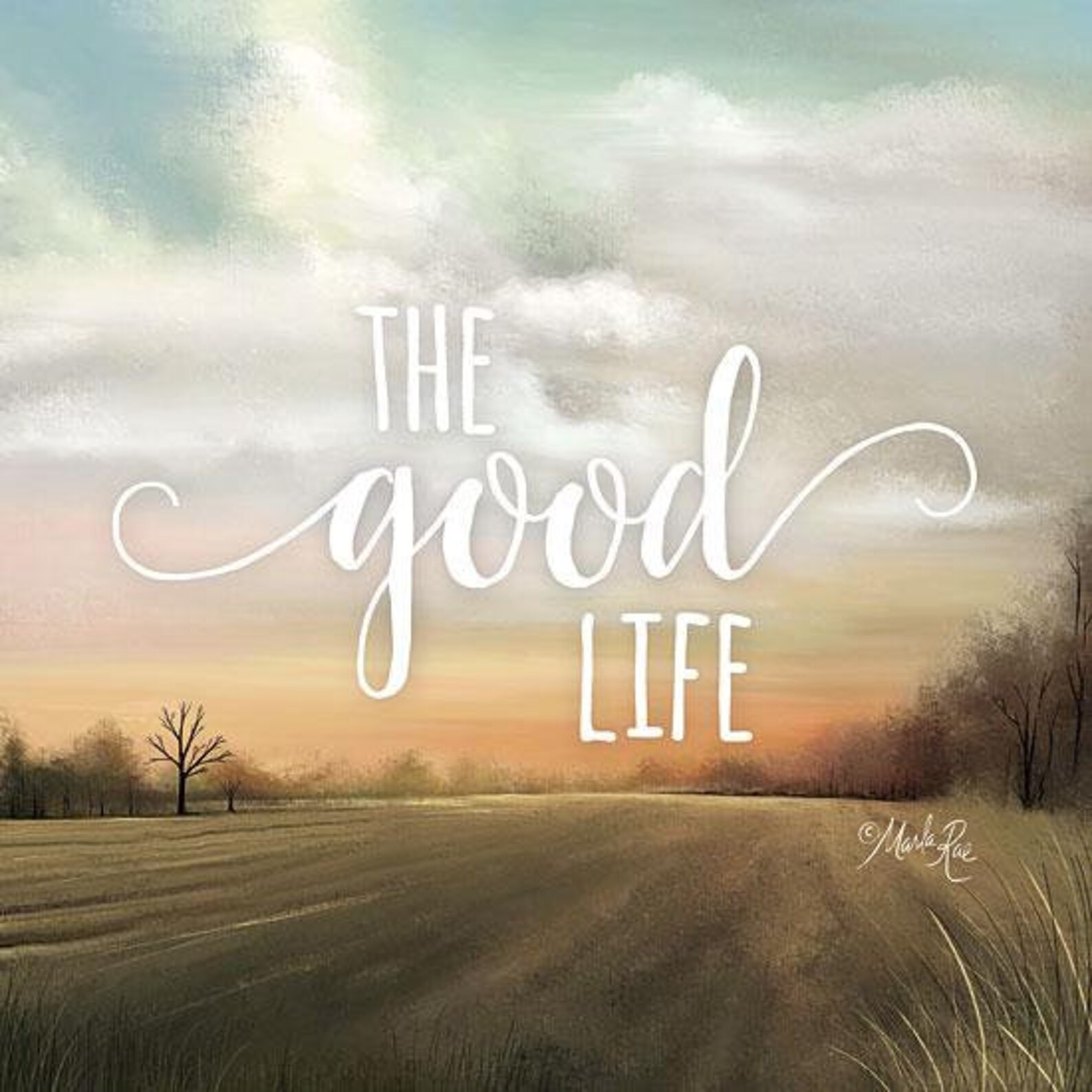 The Good Lifewooden Art Plaquefarmhousemarla Raefarm - Etsy
