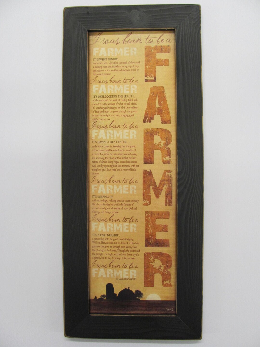 Farming Decor,i Was Born to Be A Farmer, Farming Poem,inspirational ...