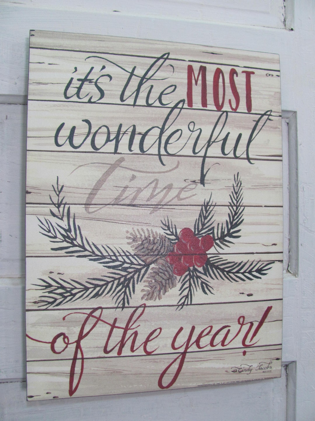 Christmas Decor,christmas Sign,the Most Wonderful Time of the Year ...