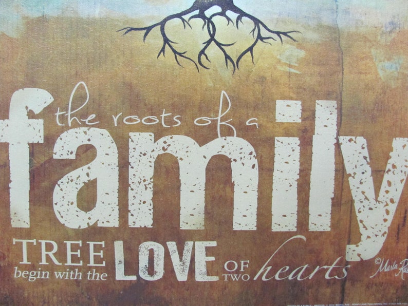 Root of A Family,family Wall Decor,family Tree Decor,family Roots ...