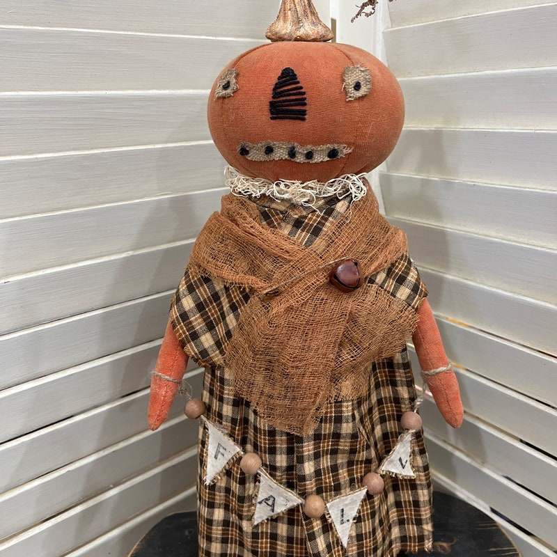Primitive Autumn Doll - Etsy