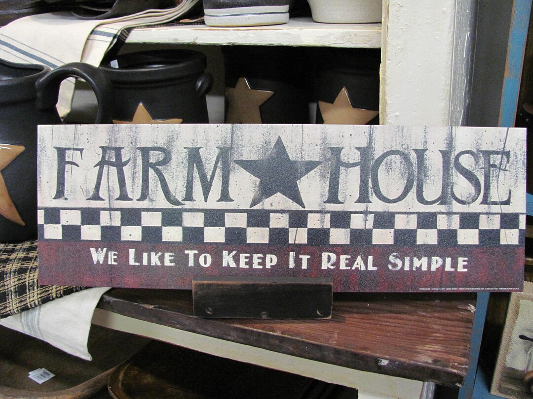 Farm House Wall Decor,country Wall Decor,checkerboard, Rustic,wooden ...