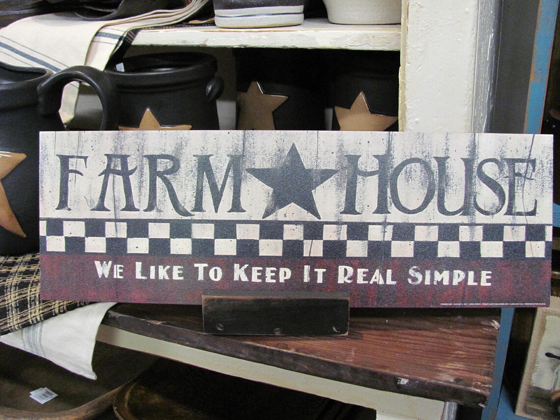 Farm House Wall Decor,country Wall Decor,checkerboard, Rustic,wooden ...
