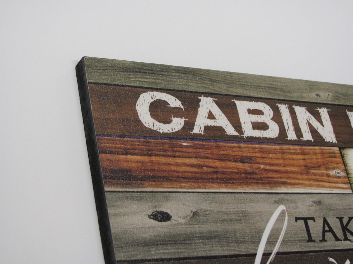 Cabin Rules Signcabin Wall Decorcabin Decorfamily Cabin - Etsy