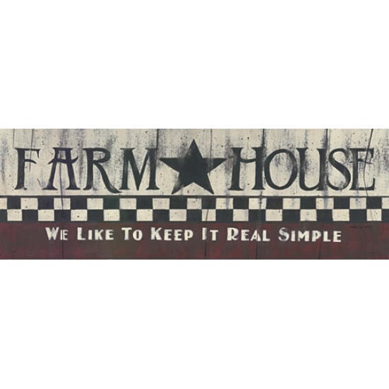 Farm House Wall Decor,country Wall Decor,checkerboard, Rustic,wooden ...