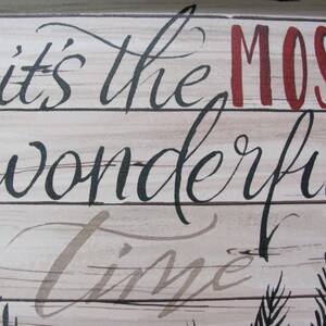 Christmas Decor,christmas Sign,the Most Wonderful Time of the Year ...