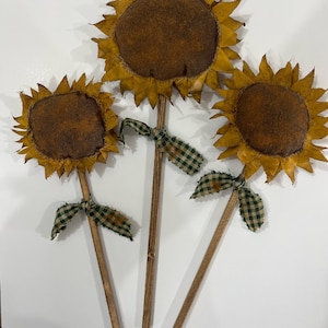 Primitive Fall Sunflower,fall Floral,flowers,fall Decor,decor,primitive ...