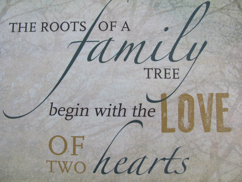 Family Rootslove of Two Heartsfamily Decorroots of - Etsy