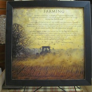 Farming Decor,farming,tractor, Farm Poem,inspirational Farmer,farmer ...