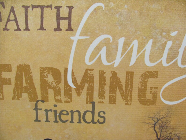 Farming Decor,faith Family Farming Friends, Farming Wall Decor,farmer ...