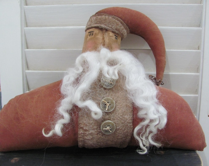 Primitive Santa,folk Art Santa,primitive Christmas,grungy Santa ...