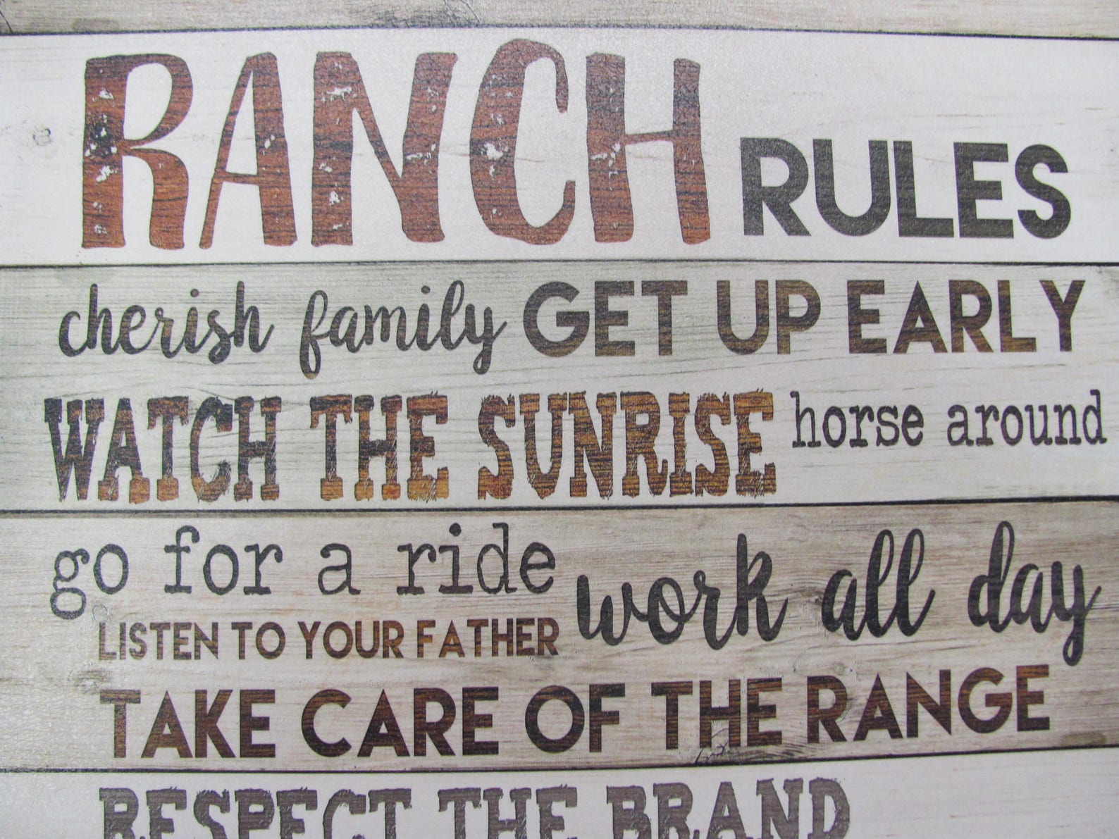 Ranch Rules,marla Rae,ranch House Decor,farmhouse Decor,country House ...
